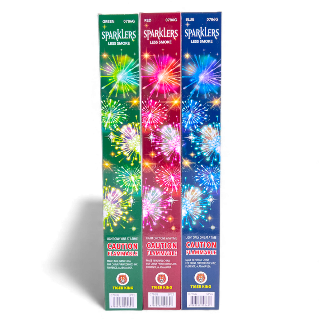 14 Inch Less Smoke Colorful Sparklers 30Pcs/Pack | Sin Tat Toys
