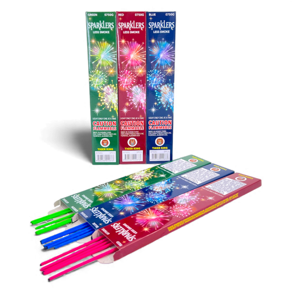 10 Inch Less Smoke Colorful Sparklers 30Pcs/Pack | Sin Tat Toys